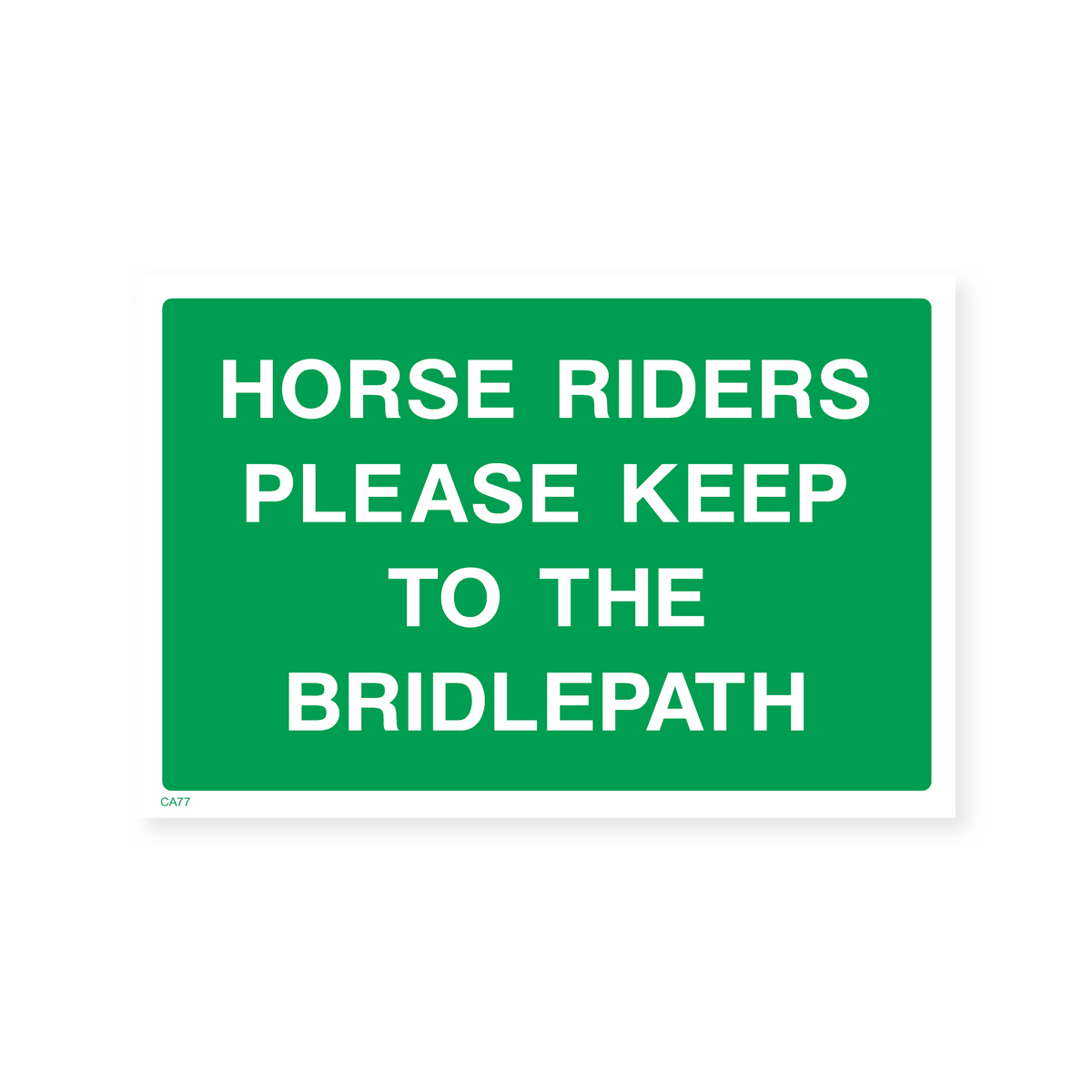 Horse Riders Keep to Footpath Sign – Safety Signs & Stickers