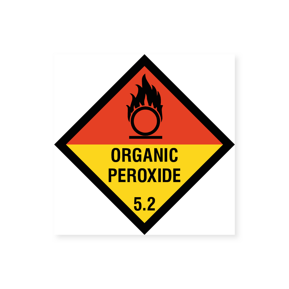 Organic Peroxide 5.2 - Hazchem Sign – Safety Signs & Stickers