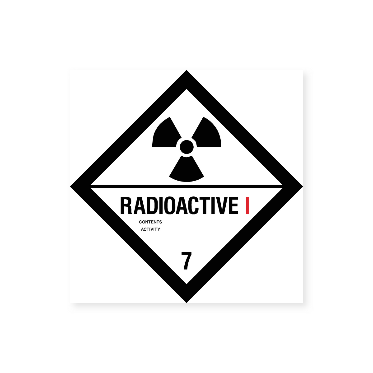 Radioactive I 7 - Hazchem Sign – Safety Signs & Stickers