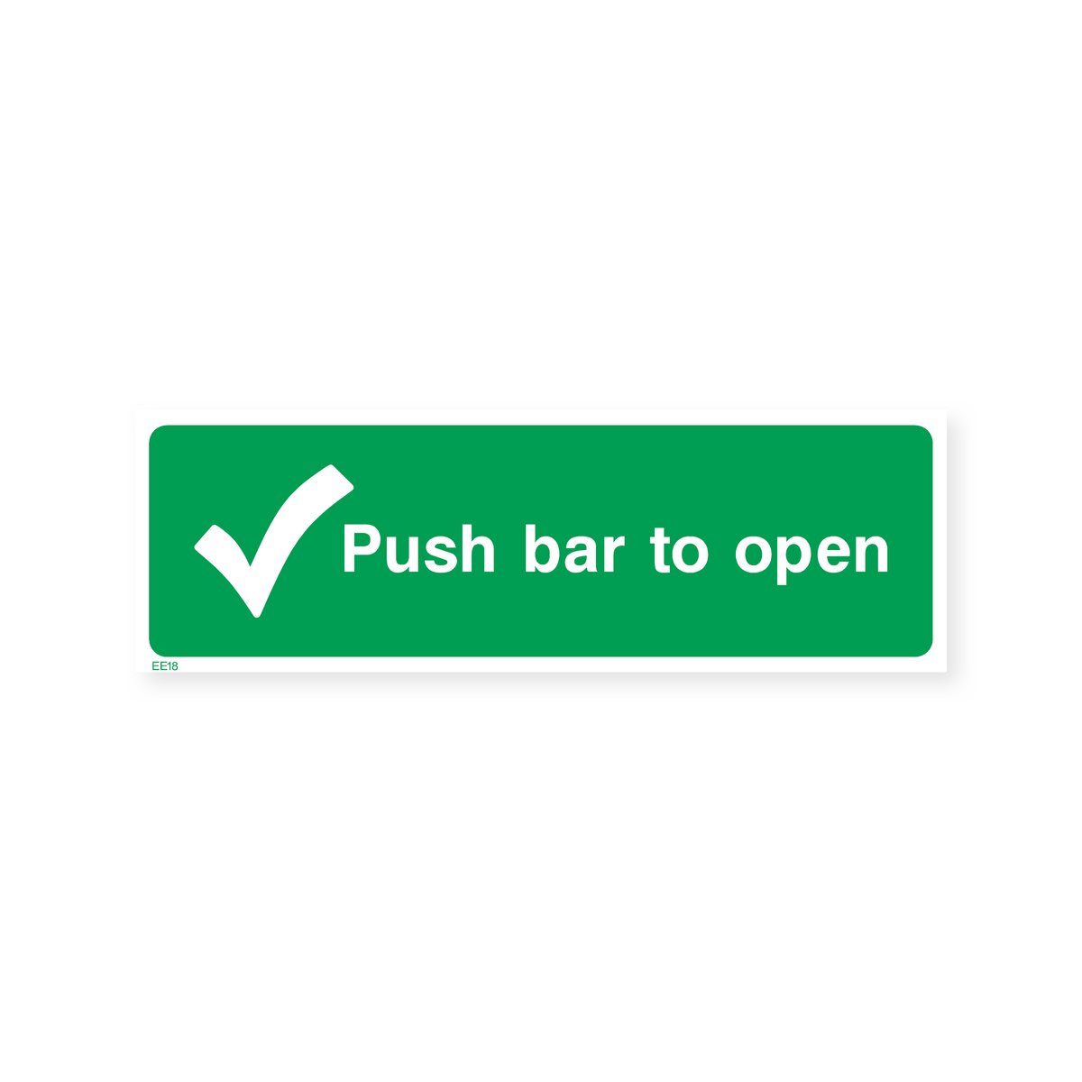 Push Bar to Open Sign – Safety Signs & Stickers