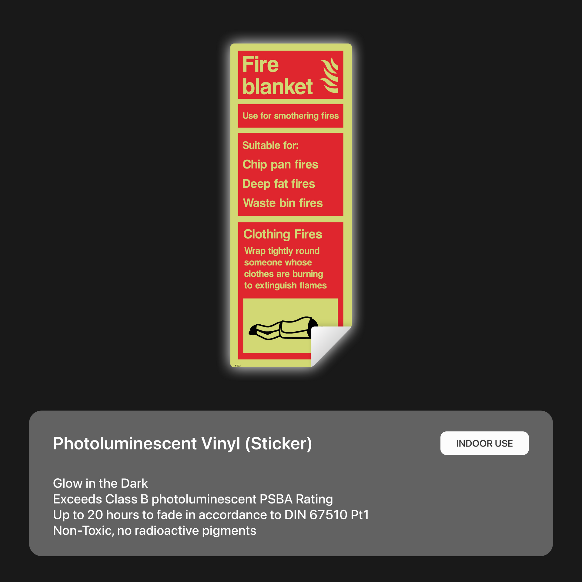 Fire Extinguisher ID - Fire Blanket Sign – Safety Signs & Stickers