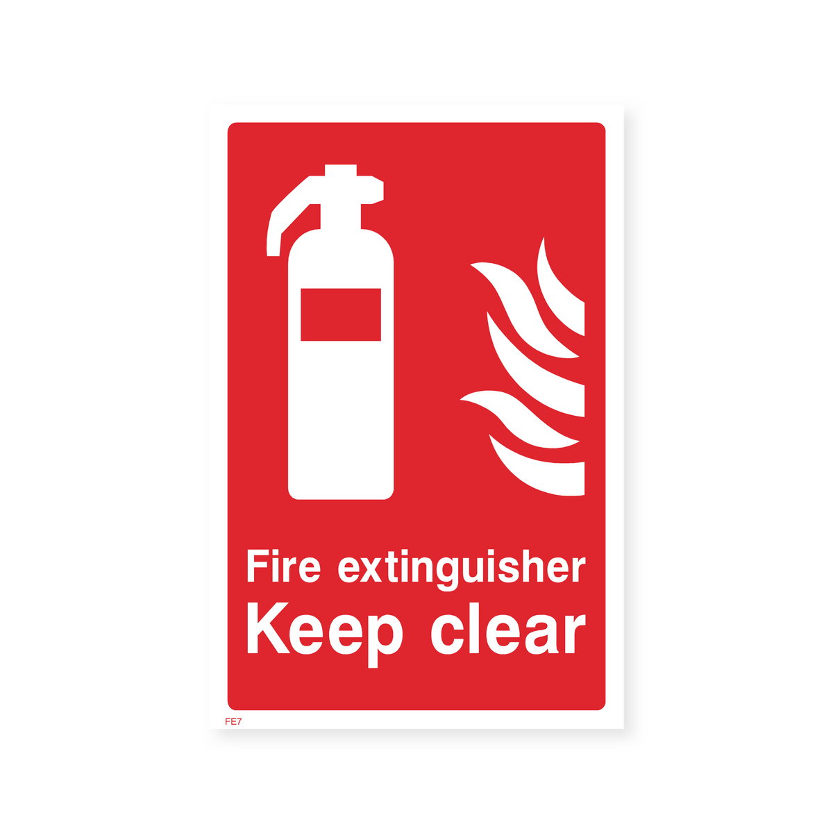 Fire Extinguisher Keep Clear Sign – Safety Signs & Stickers