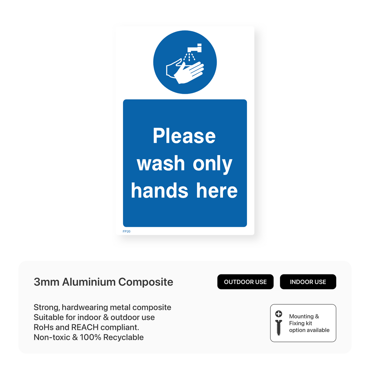 Wash Hands – Safety Signs & Stickers