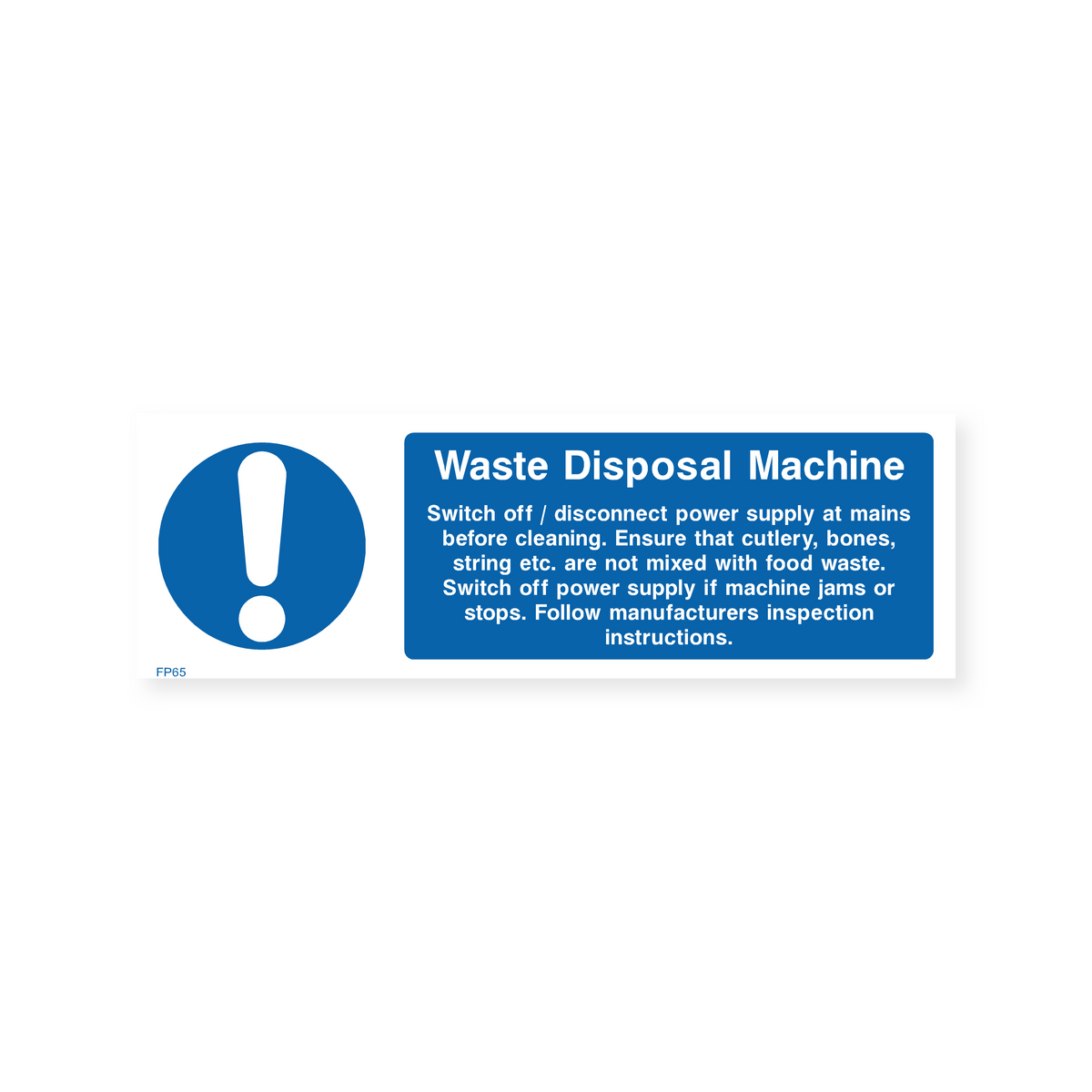 Waste Disposal Machine Safety Sign – Safety Signs & Stickers