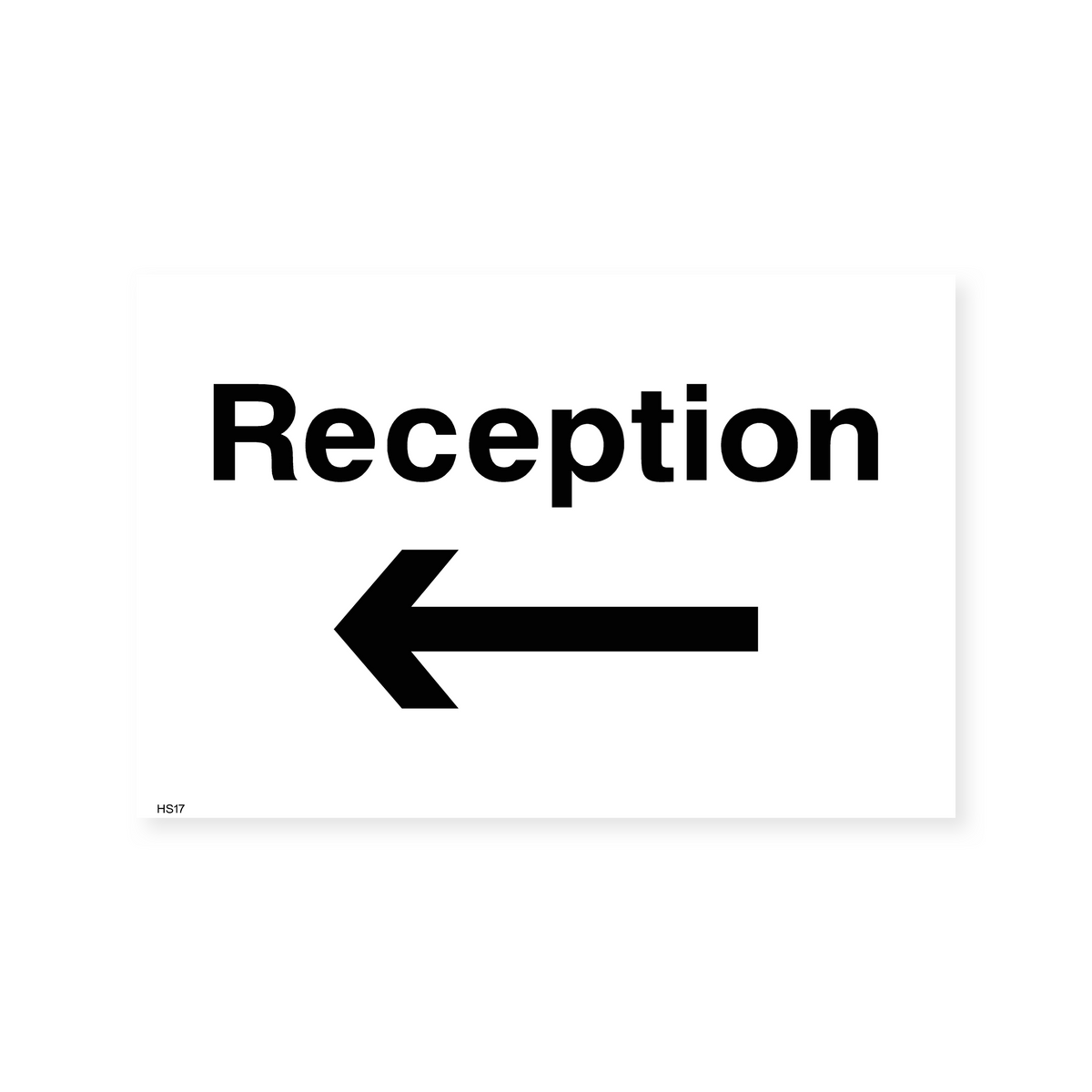 Reception Left Sign – Safety Signs & Stickers