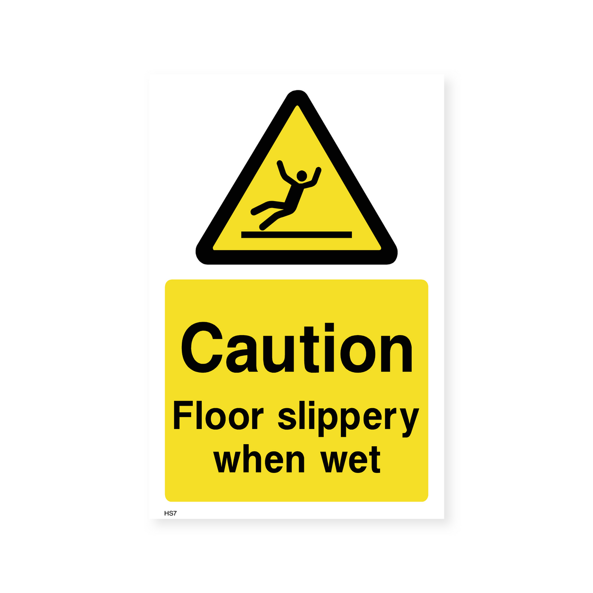 Caution - Floor Slippery When Wet Sign – Safety Signs & Stickers