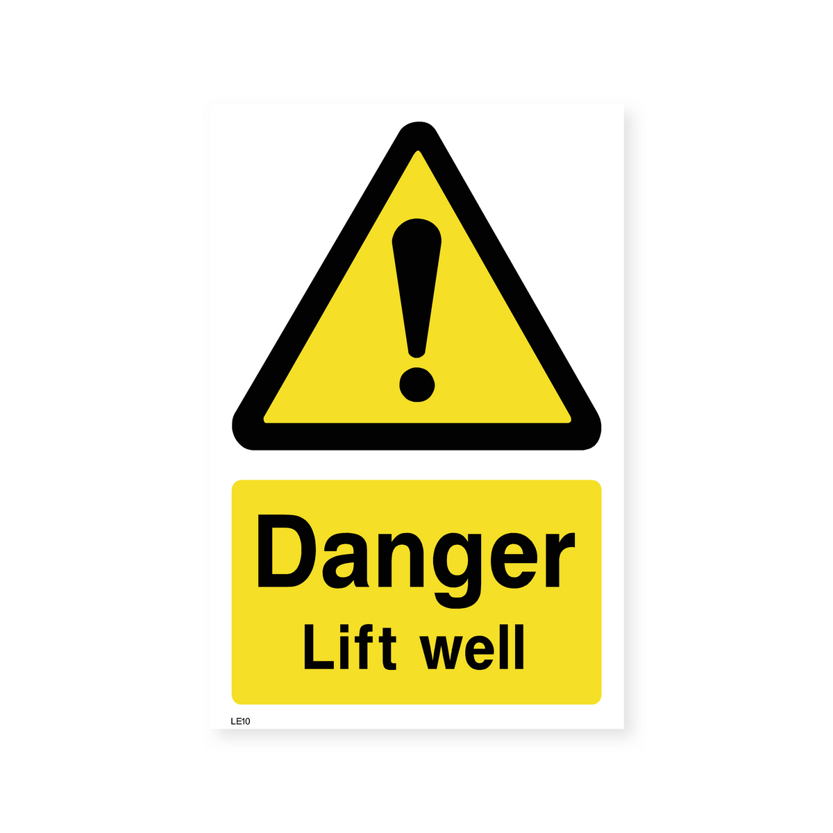 "Danger - Lift Well" Sign – Safety Signs & Stickers