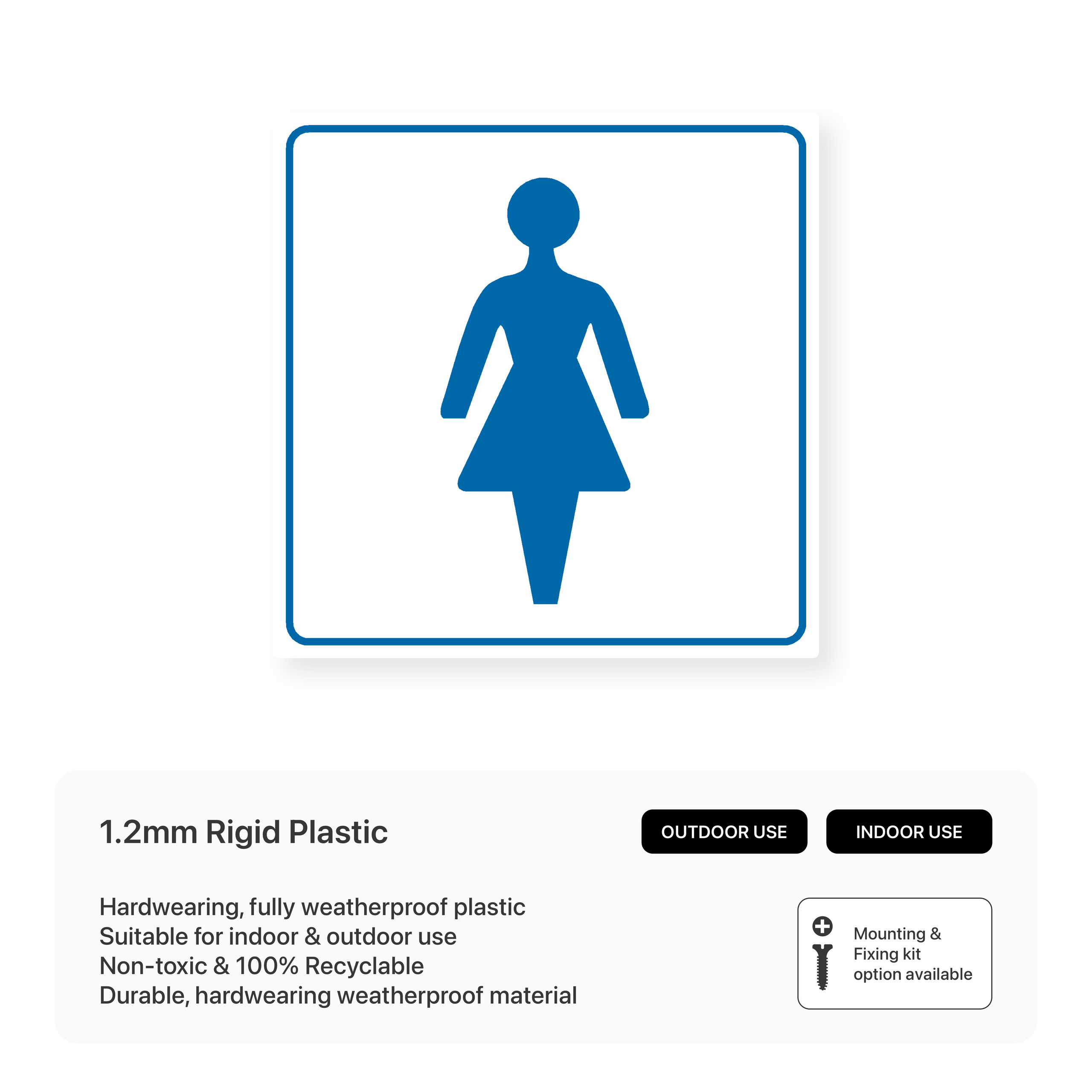 Female Toilets Sign – Safety Signs & Stickers