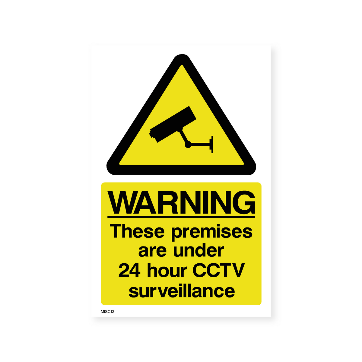 24-Hour CCTV Surveillance Sign – Safety Signs & Stickers