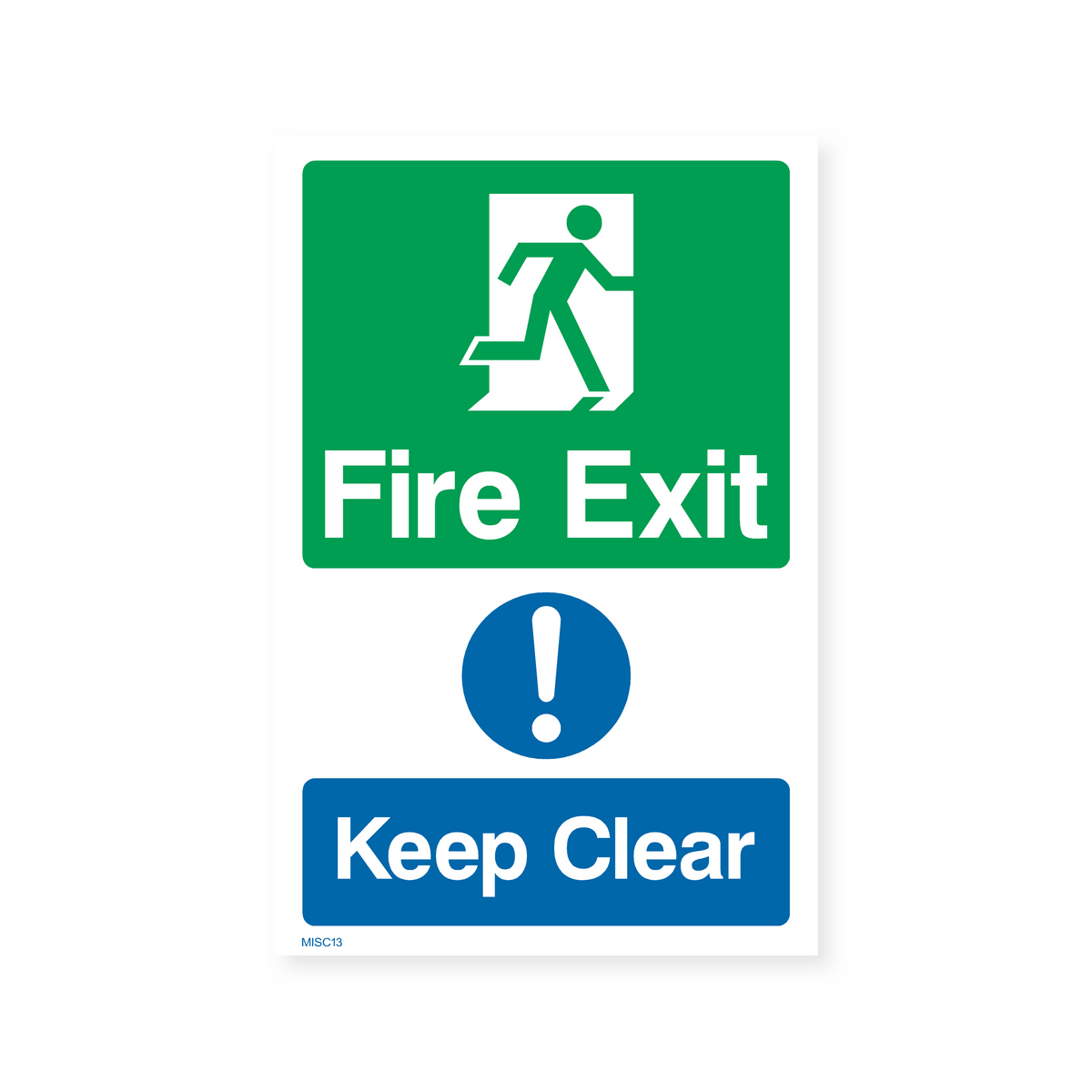 Fire Exit Keep Clear Sign – Safety Signs & Stickers