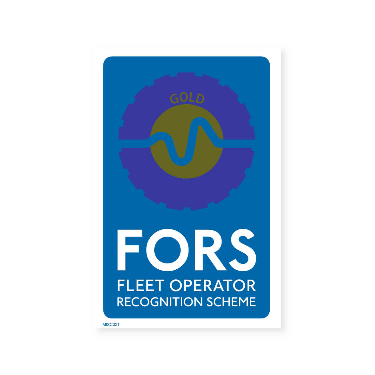 Gold FORS Fleet Operator Sign – Safety Signs & Stickers