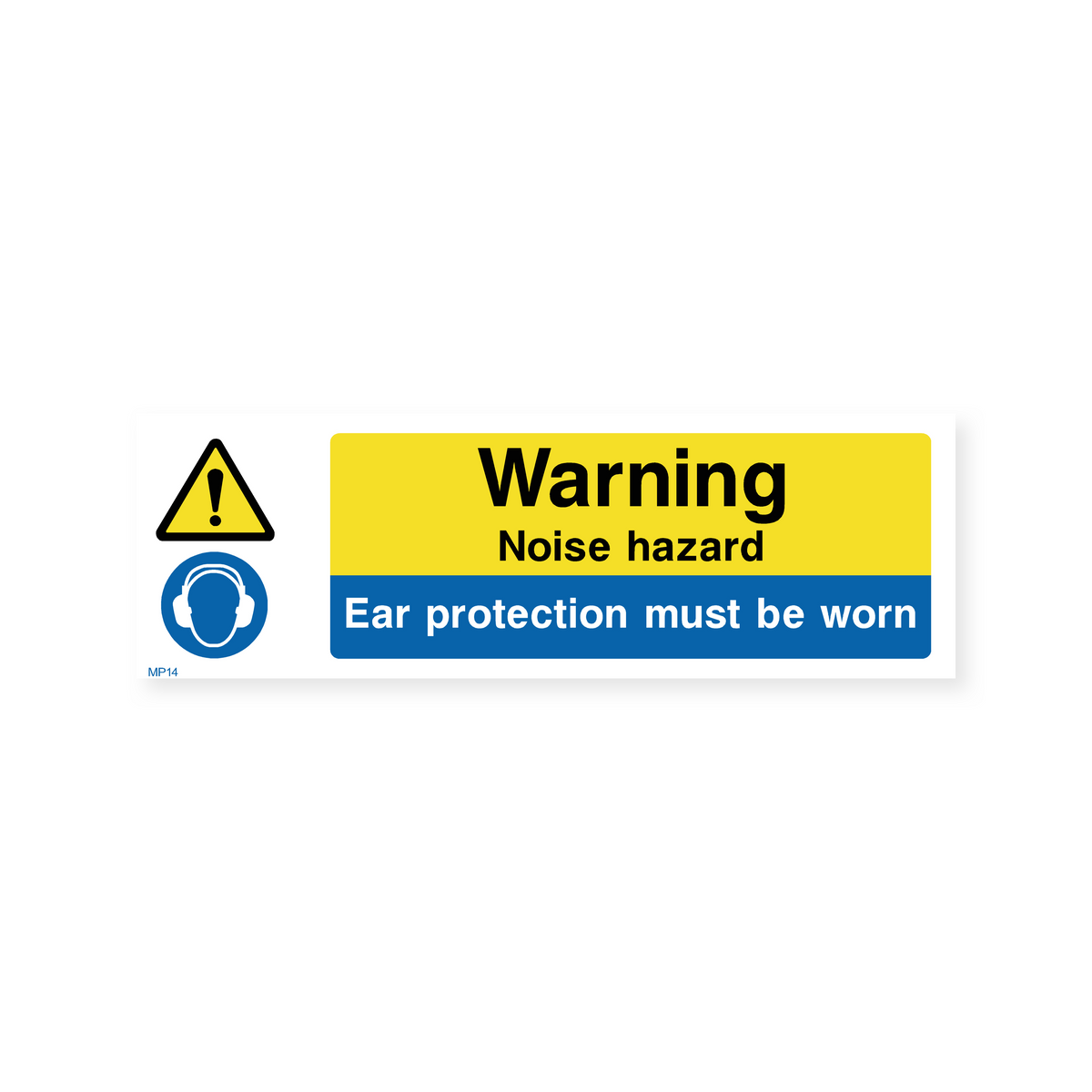 Noise Hazard: Ear Protection Must Be Worn – Safety Signs & Stickers