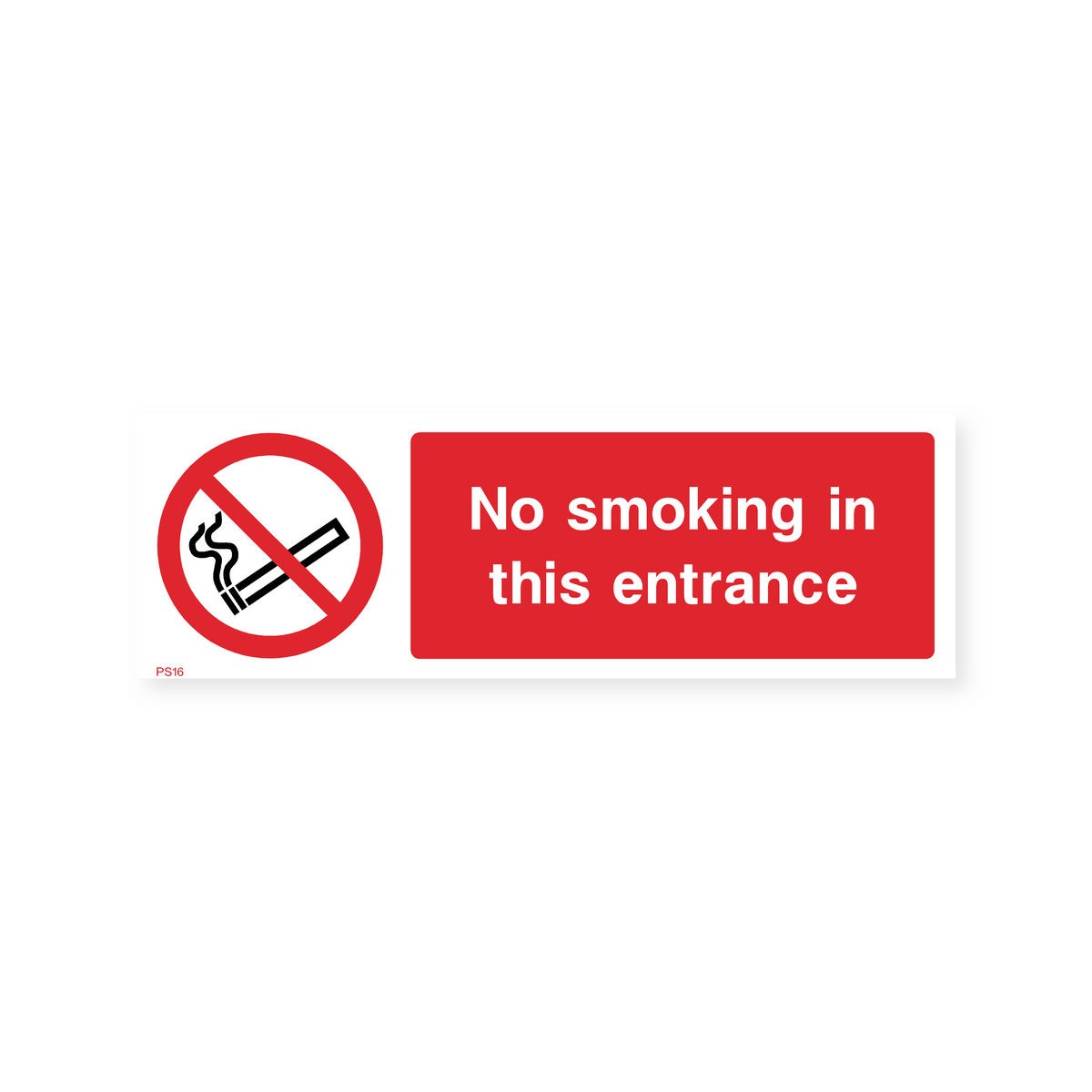 No Smoking in Entrance Rectangular Sign - Smoke-Free – Safety Signs ...