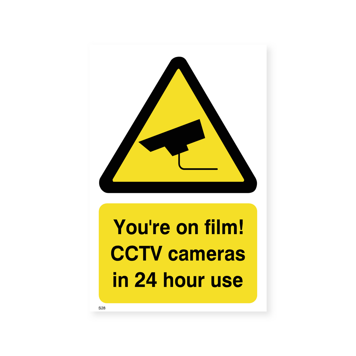 You're on Film! 24-Hour CCTV Surveillance Sign – Safety Signs & Stickers