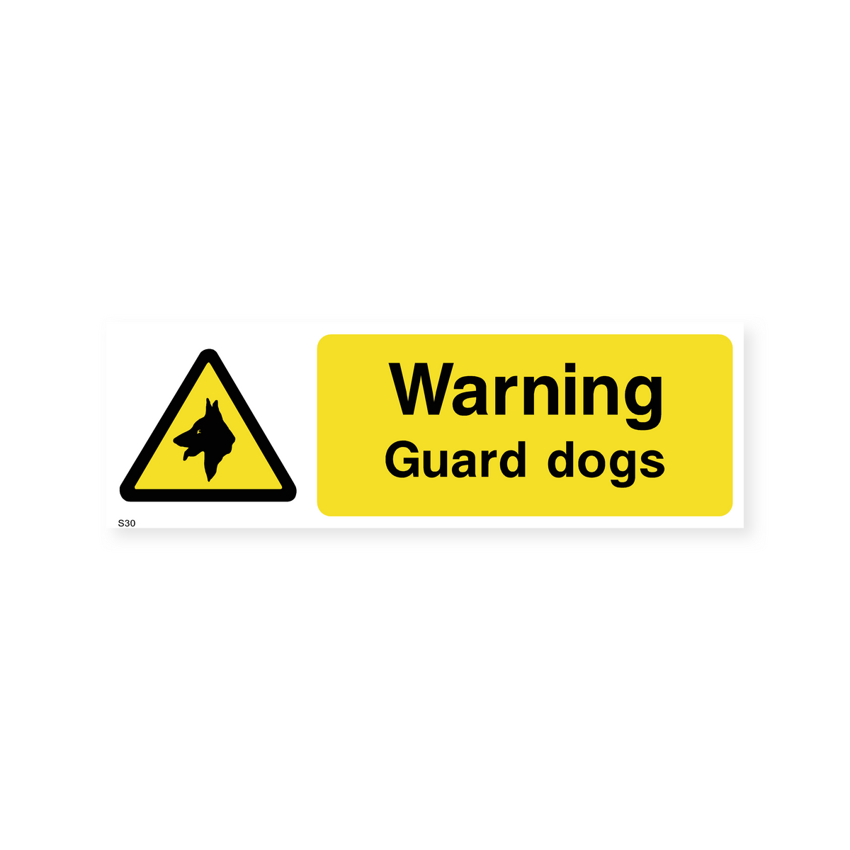 Warning Guard Dogs Sign – Safety Signs & Stickers