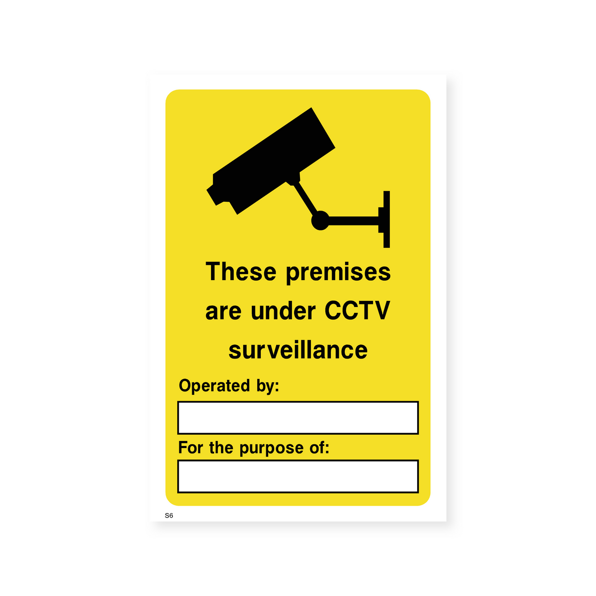 Premises Under CCTV Surveillance - Safety Sign (Portrait) – Safety ...