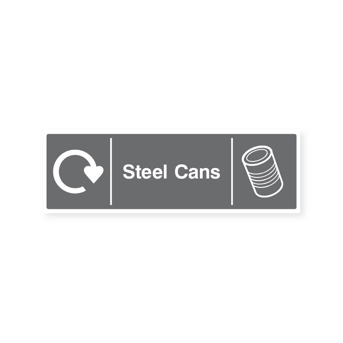 Steel Cans Recycling - Safety Sign – Safety Signs & Stickers