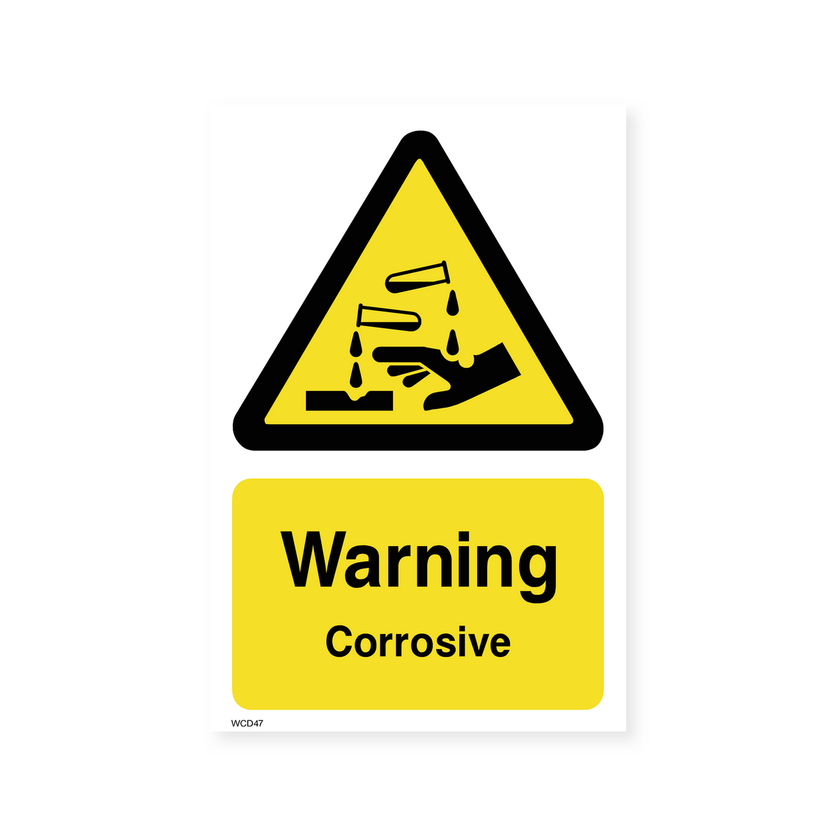 Warning Corrosive Sign – Safety Signs & Stickers