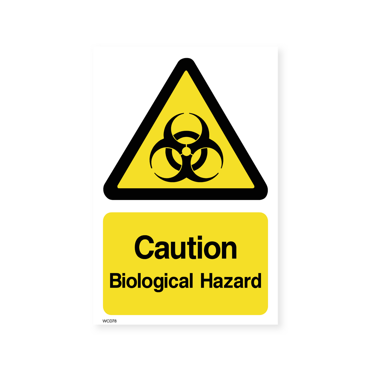 Caution Biological Hazard Sign – Safety Signs & Stickers