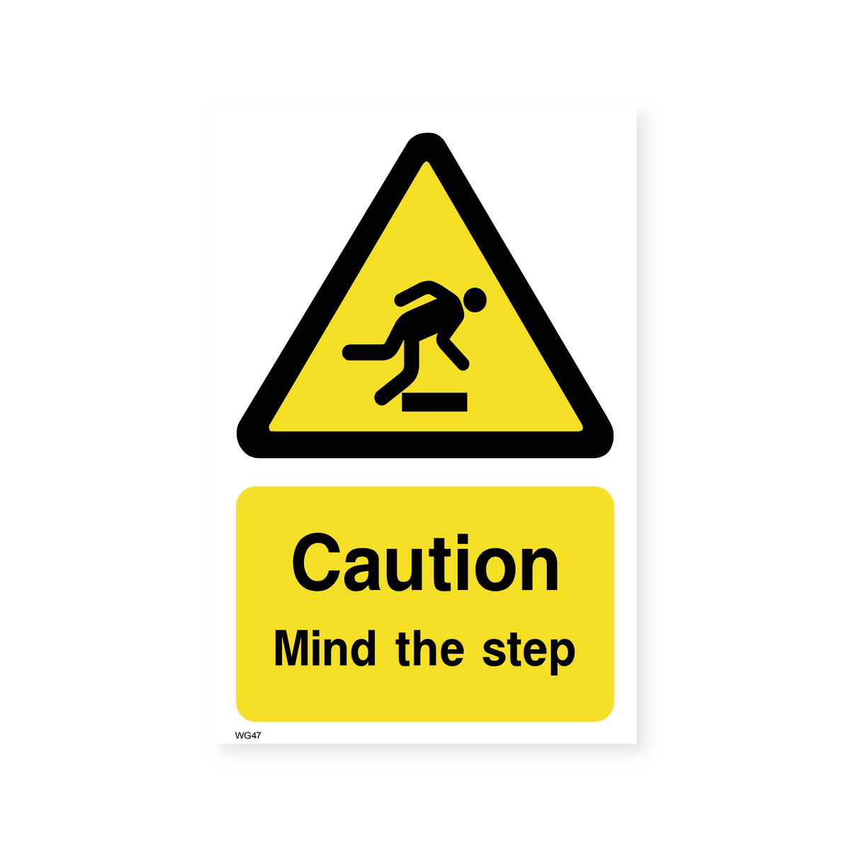 Caution Mind the Step Sign - Prevent Falls – Safety Signs & Stickers