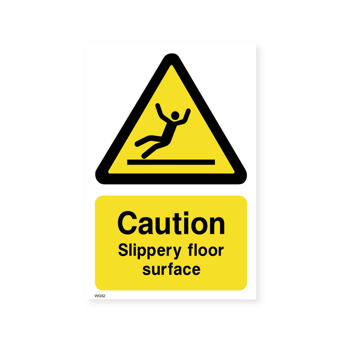 Caution Slippery Floor Sign - Workplace Safety – Safety Signs & Stickers