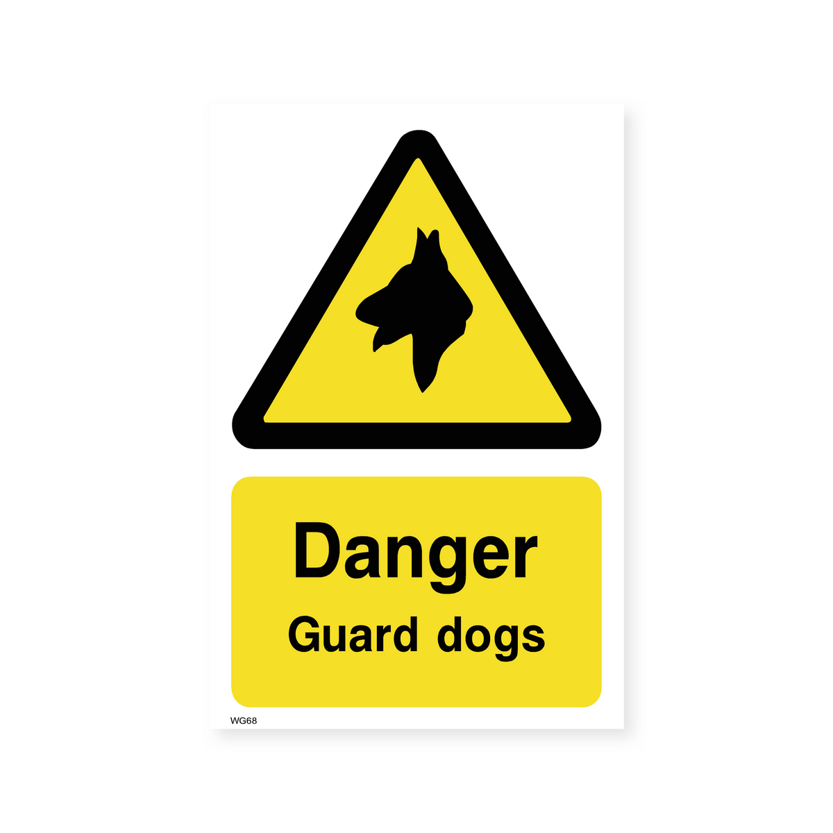 Guard Dogs Warning Sign - Security Notice – Safety Signs & Stickers